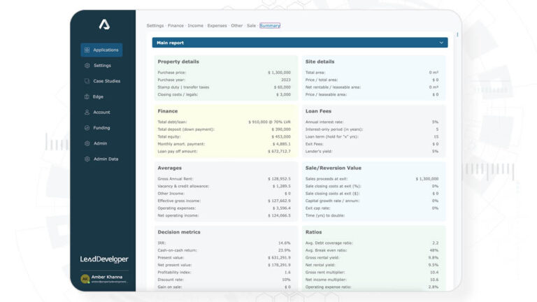 Real Estate Pro Forma Software Property Investment Analysis