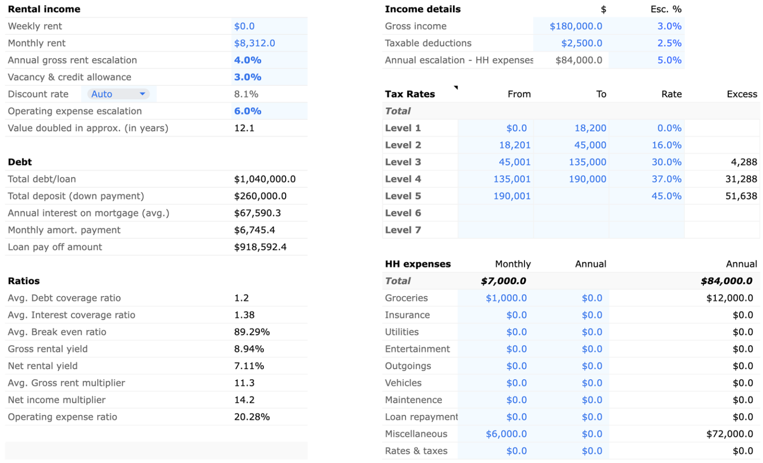Real Estate Pro Forma Software Property Investment Analysis